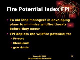 USGS Wildfire Hazards | PDF