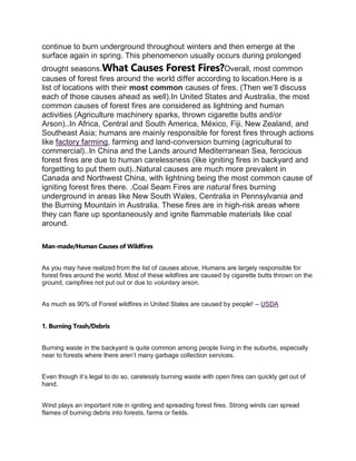 wildfire is an uncontrolled fire in an area where there is (1).pdf