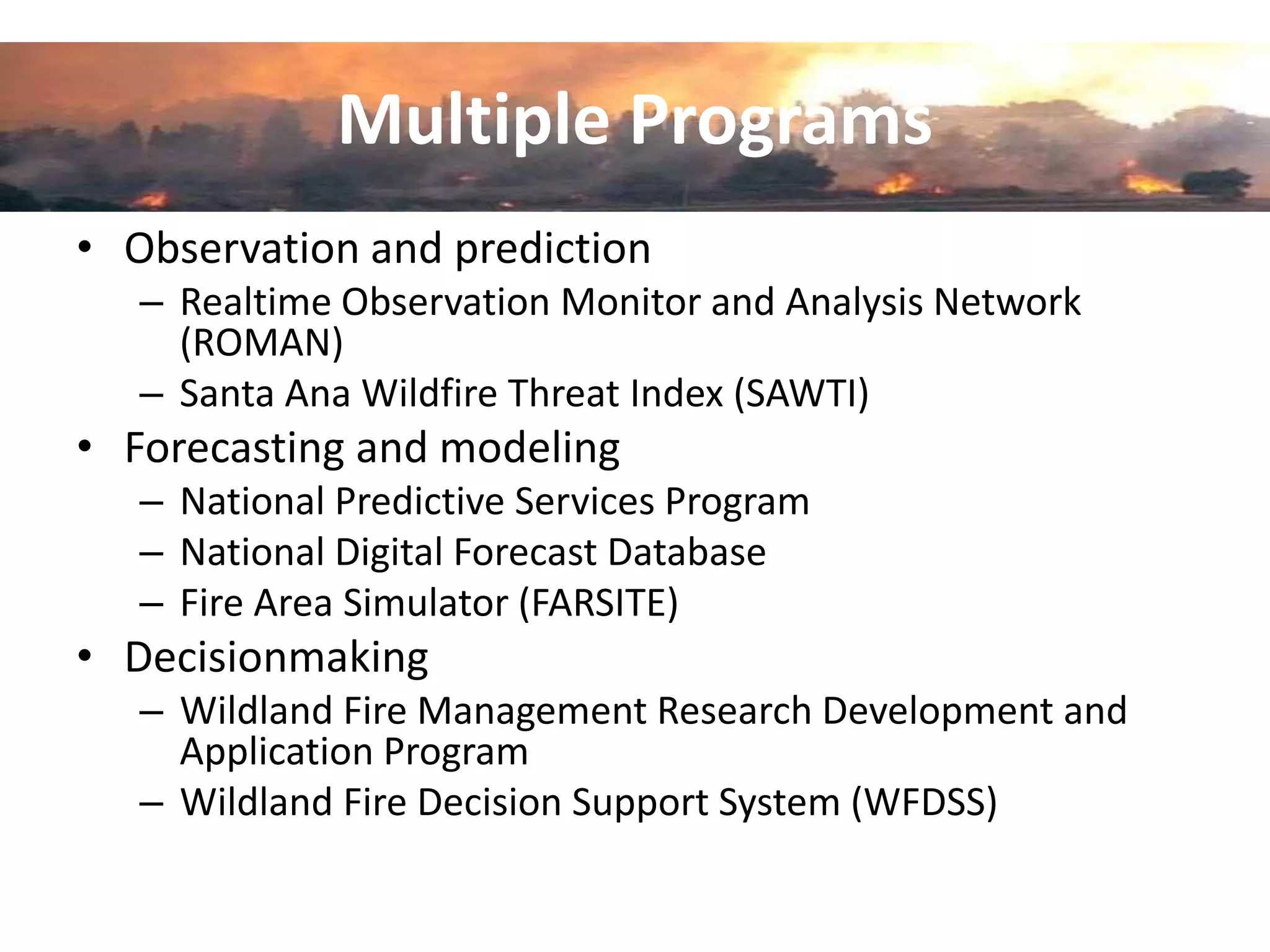 Using Data Analytics to Fight Wildfires | PPTX