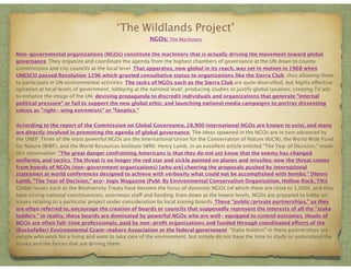Killing the Heartland, The Wildlands project: war on mankind | PDF ...