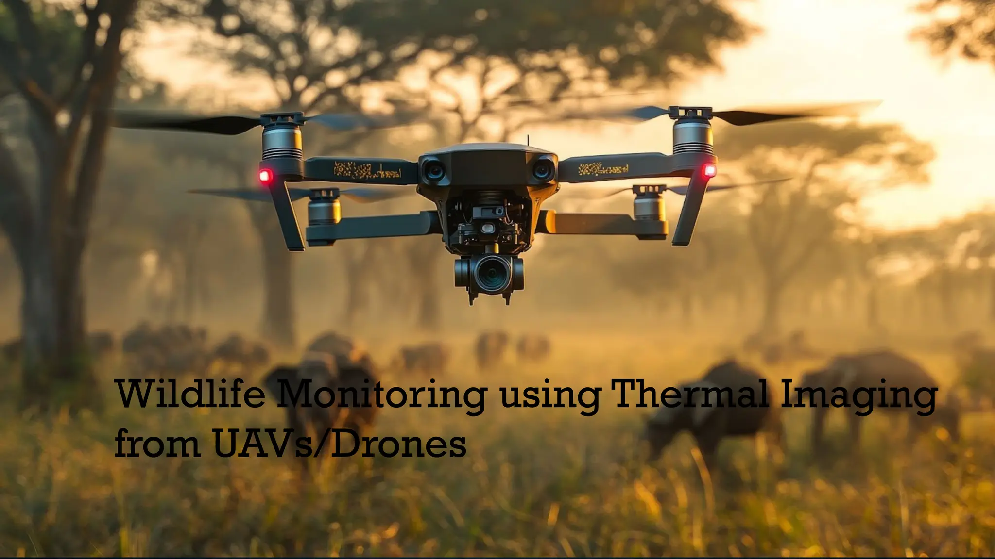 Wildlife Monitoring using Thermal Imaging from UAVs/Drones | PPTX