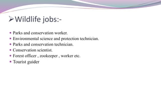 Wildlife and livelihood | PPTX
