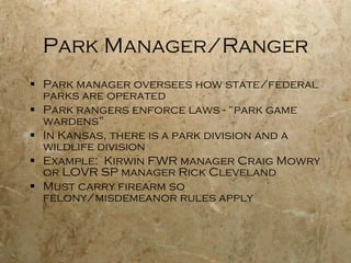 Wildlife careers powerpoint | PPT