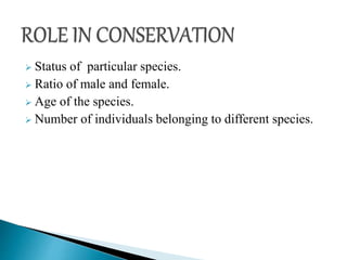 Wild life census and its role in conservation | PPTX