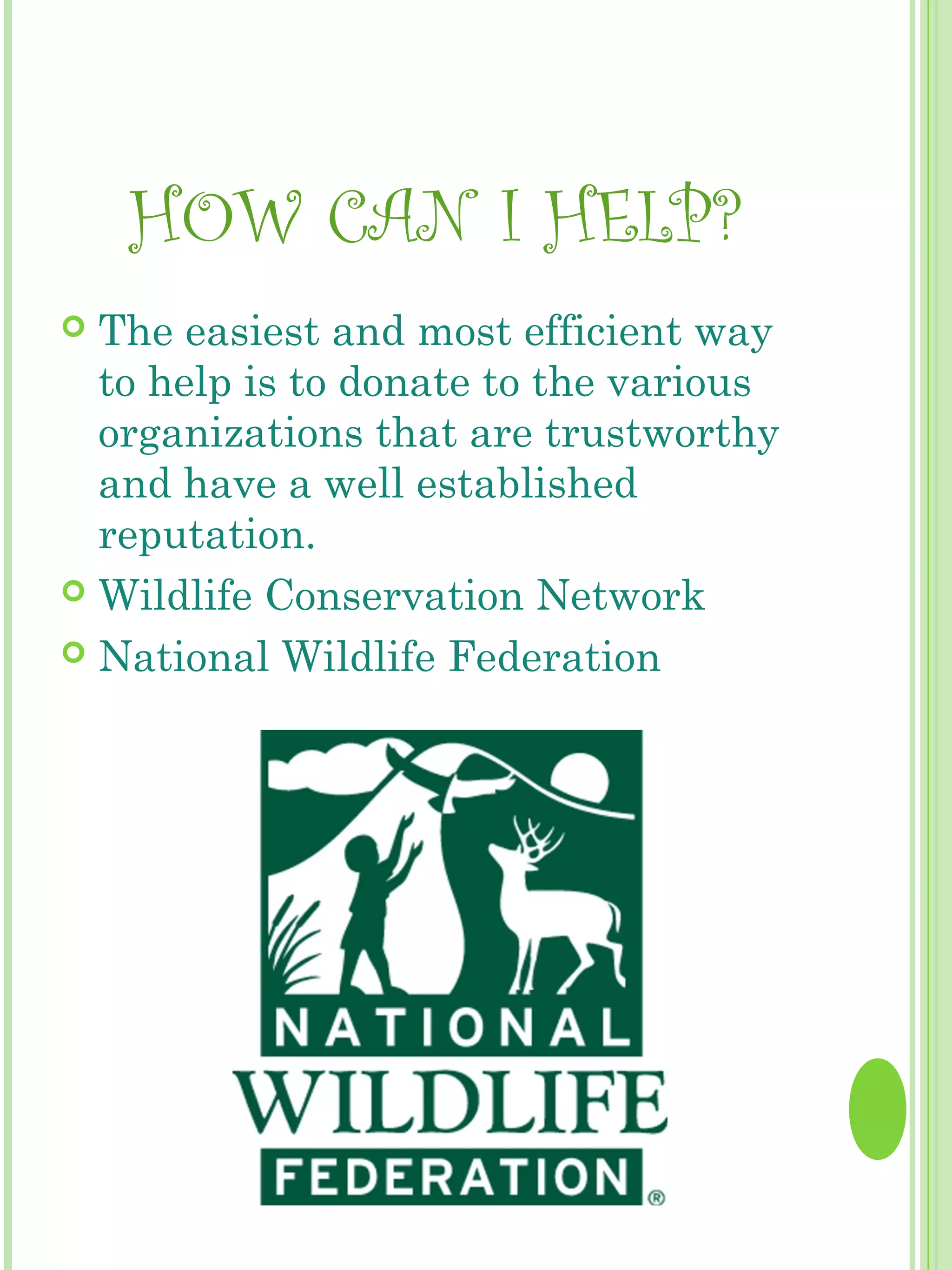 Wildlife conservation | PPT