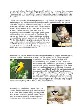 Wildlife Conservation Plan | PDF | Birds | Pets