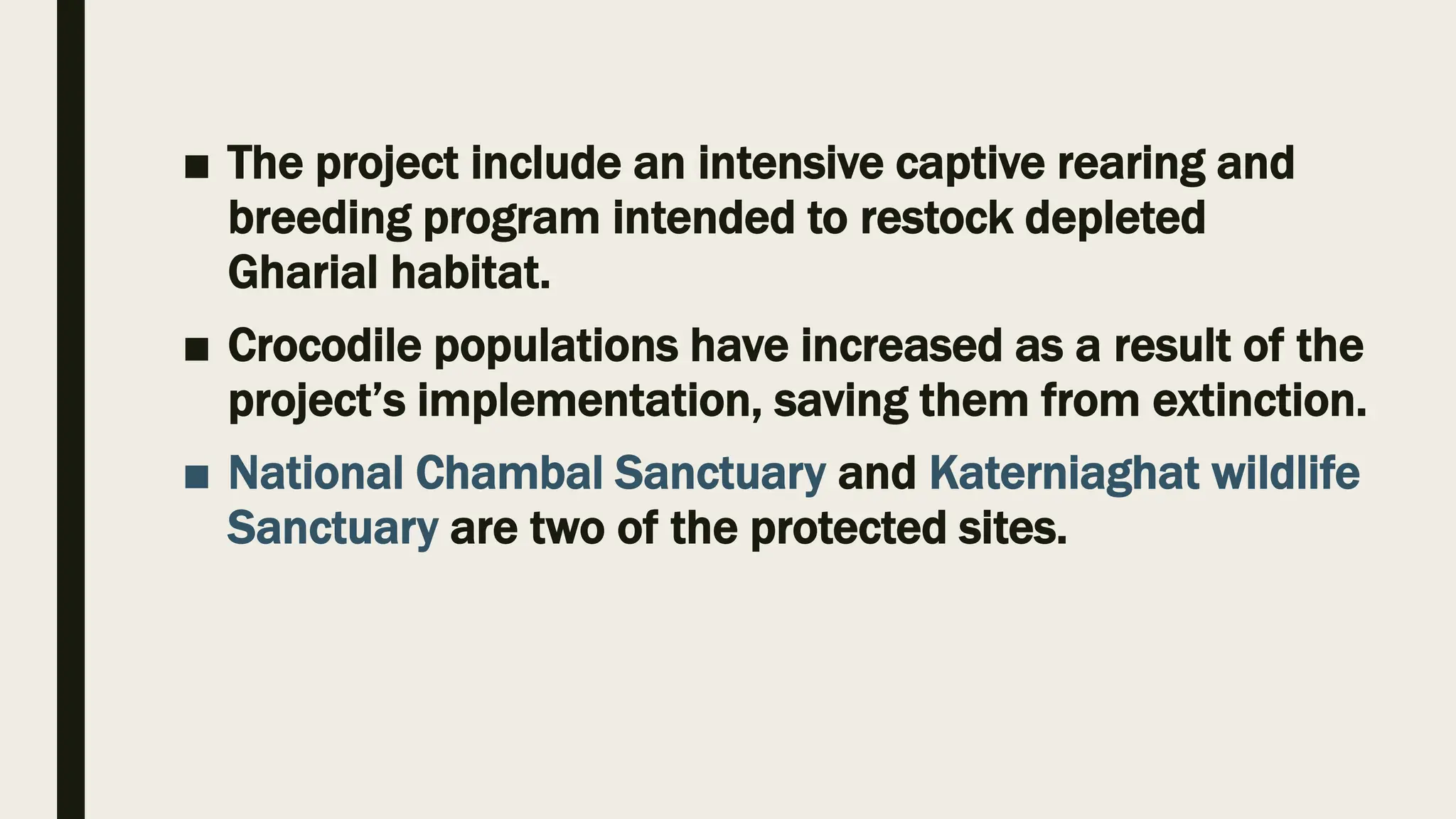 Wildlife conservation projects in INDIA | PPTX