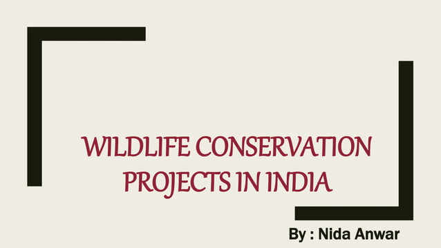 Wildlife conservation projects in INDIA | PPTX | Zoos & Aquariums | Attractions