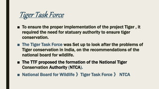 Wildlife conservation projects in INDIA | PPTX