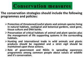 Wildlife conservation | PPTX