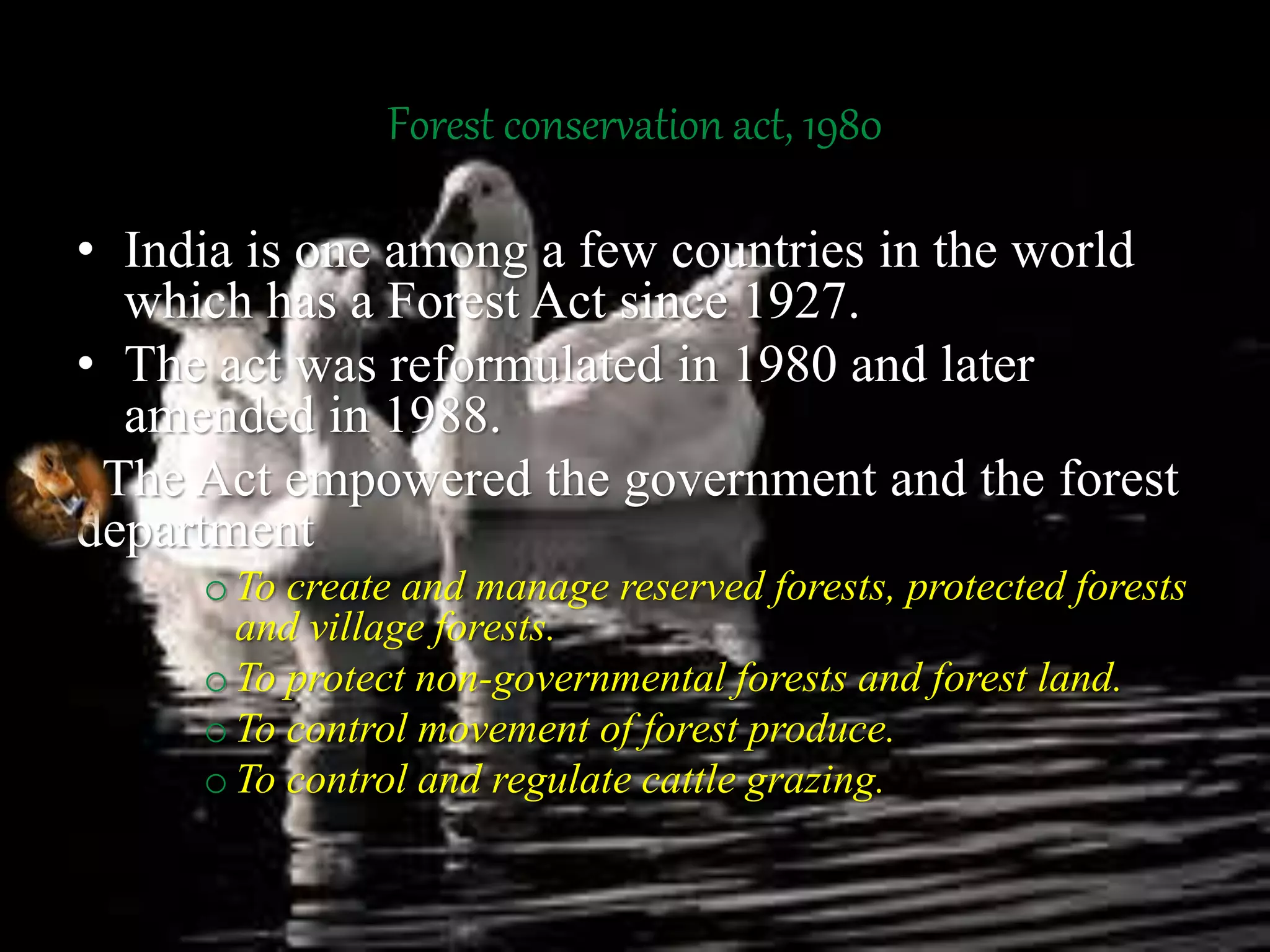 Wildlife conservation in India(ppt) | PPTX