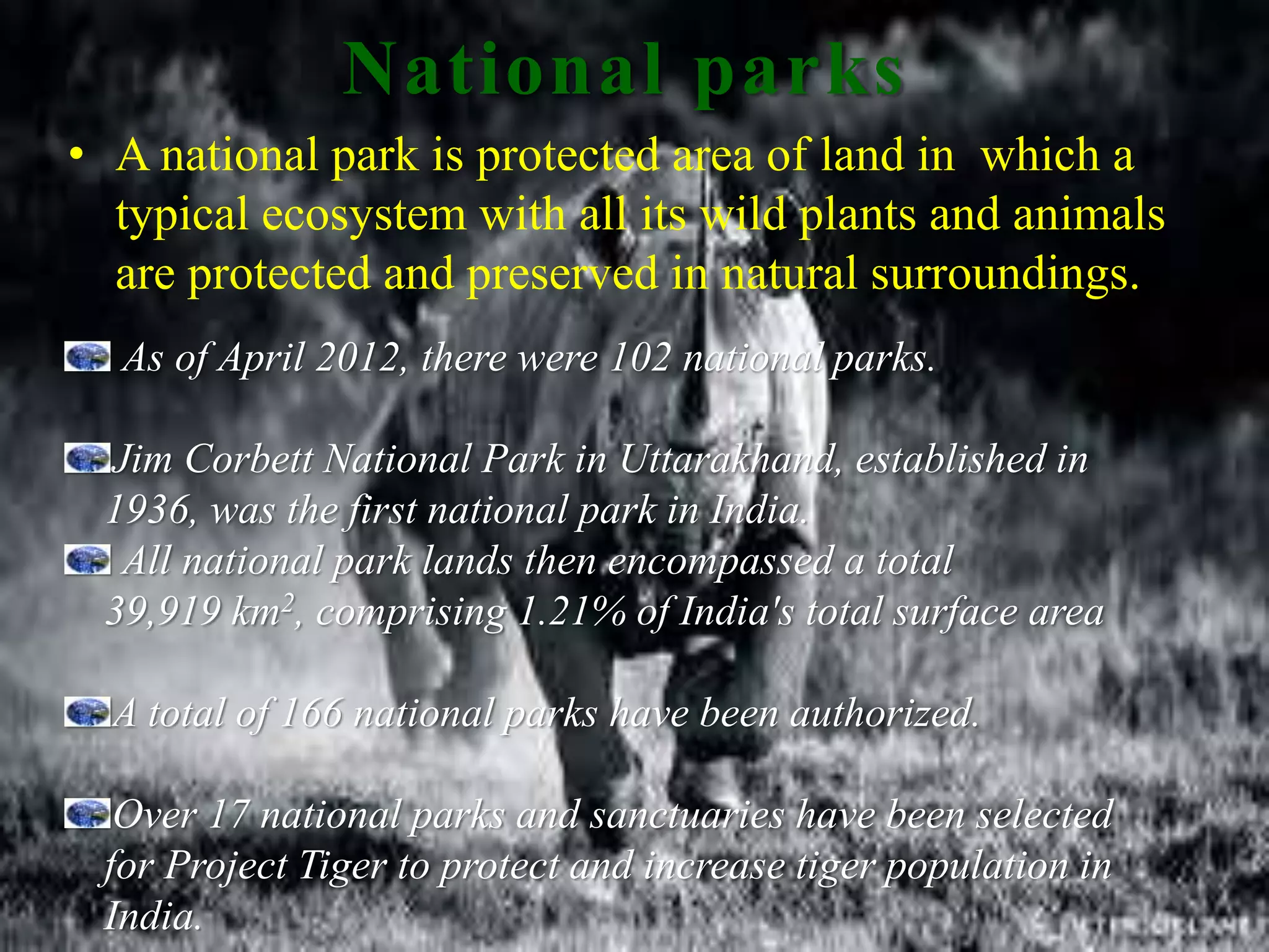 Wildlife conservation in India(ppt) | PPTX