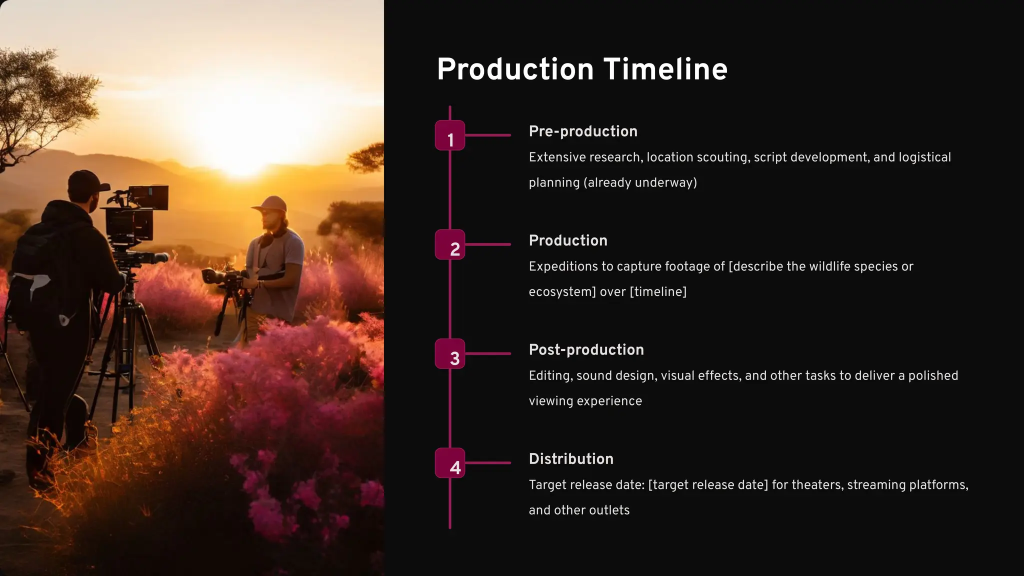 Wildlife Doc Pitch Deck Template by viktor the pitchermann | PDF