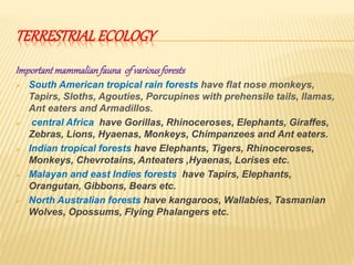 Wild life ecology | PPTX