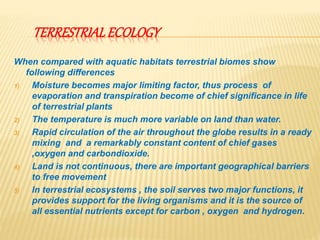 Wild life ecology | PPTX
