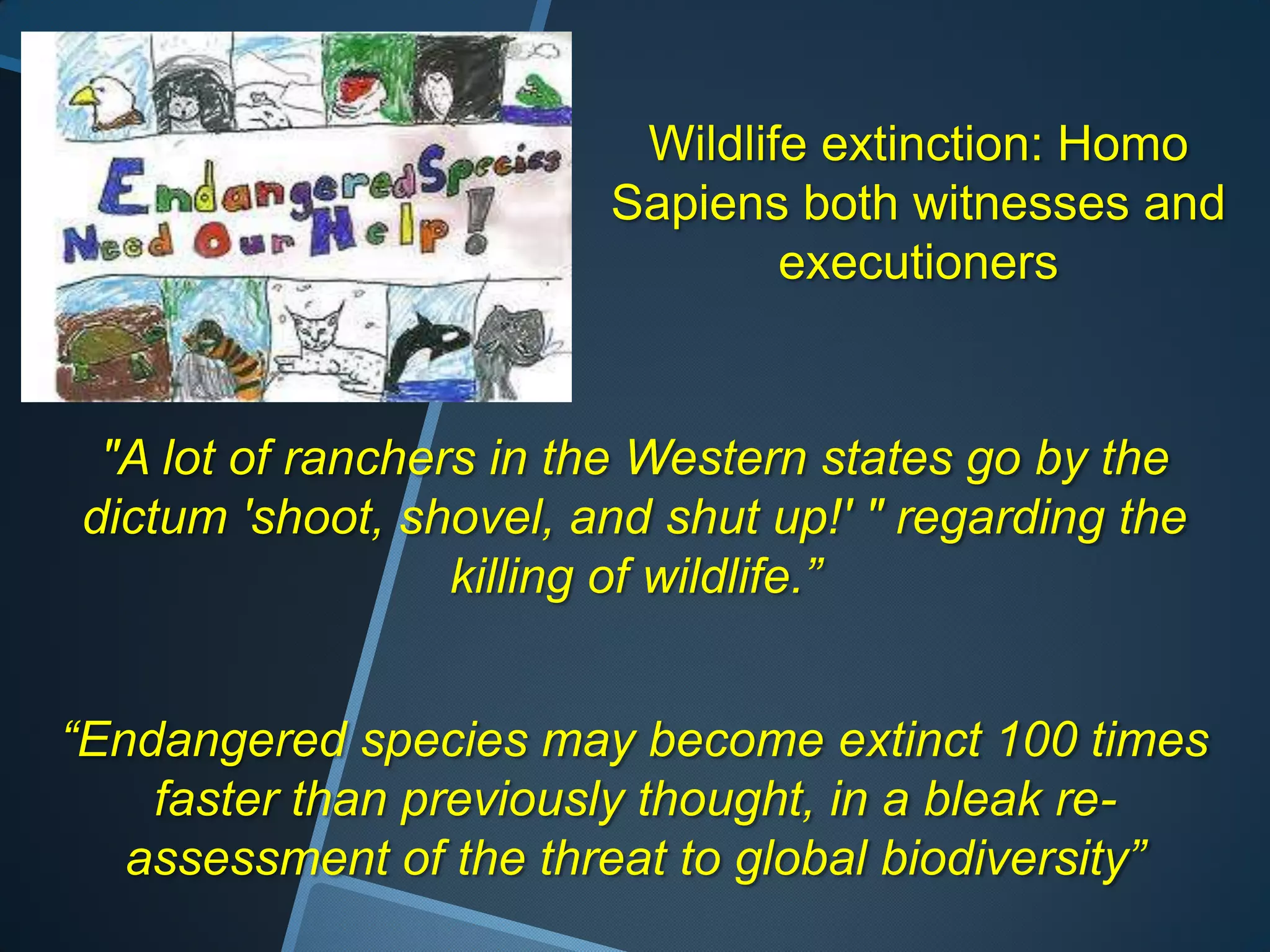 Wildlife extinction | PPTX
