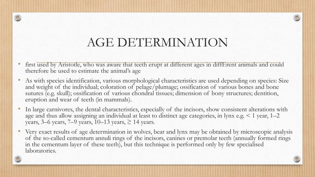 Dental evidence for species identification in wildlife foresic | PPTX | Oral care | Personal Care