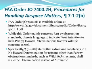 Wildlife Hazards, the FAA and the Inspector General's Audit Report | PDF