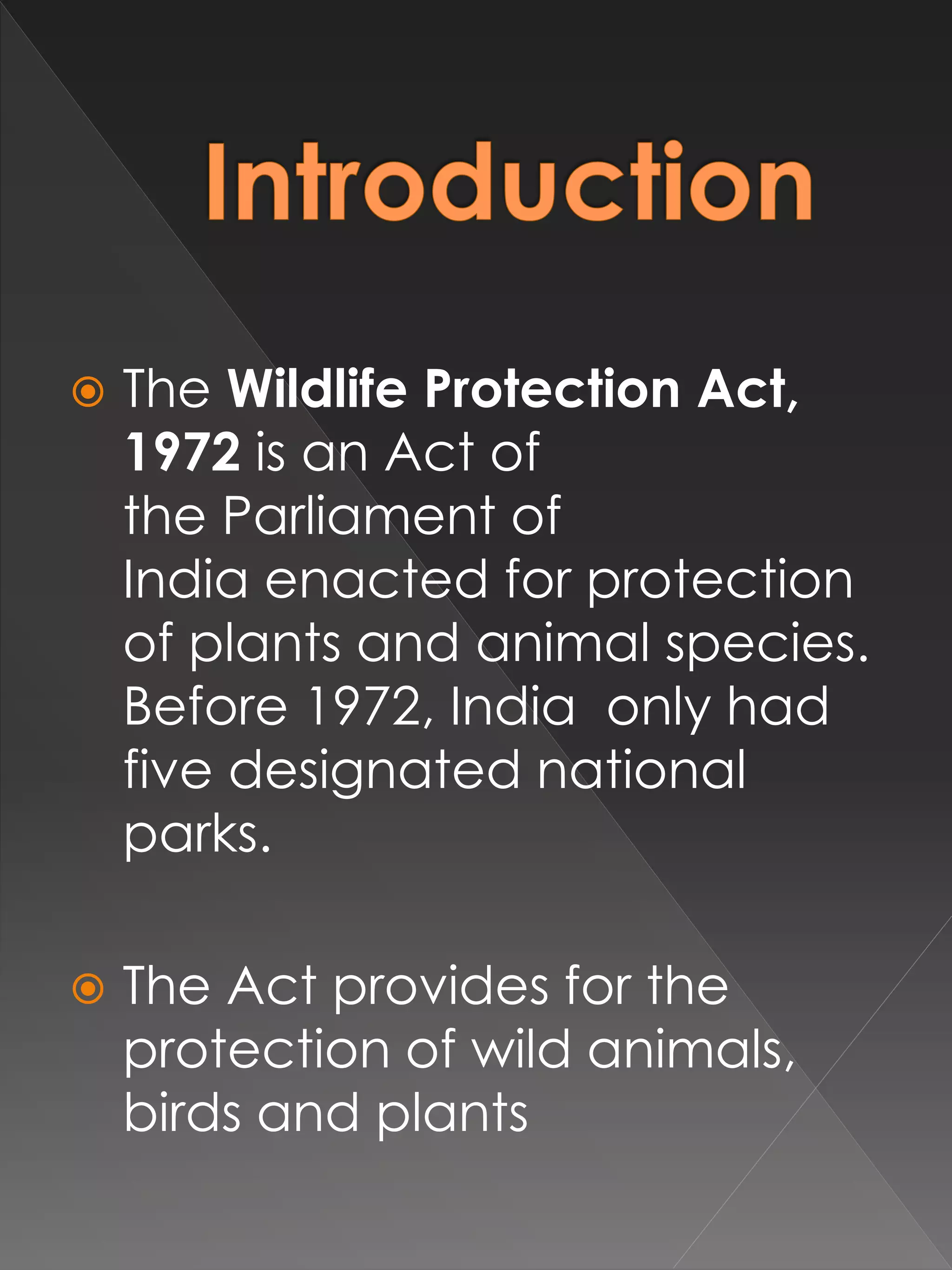 Wildlife in India. Human Wildlife conflicts and wildlife protection act ...