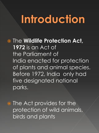 Wildlife in India. Human Wildlife conflicts and wildlife protection act ...