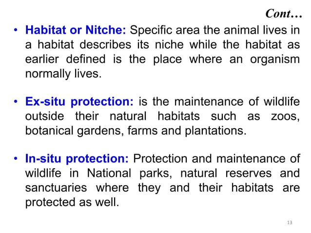 Wildlife lecture notes | PDF