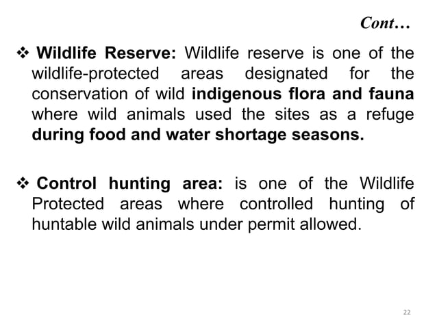 Wildlife lecture notes | PDF