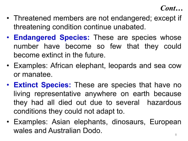 Wildlife lecture notes | PDF