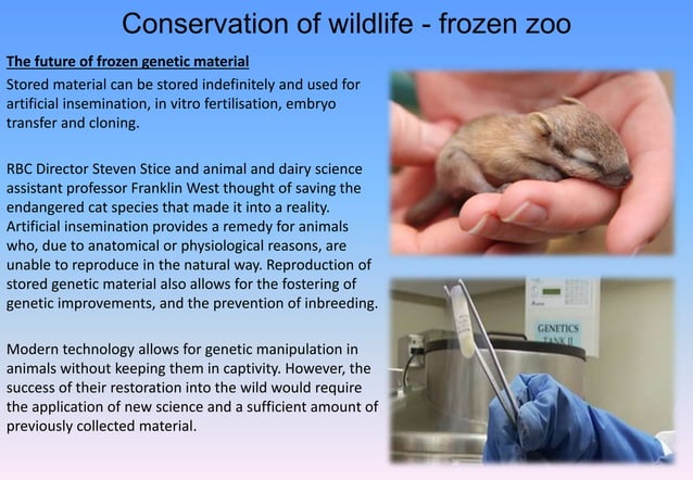 Wildlife management techniques and methods of wildlife conservation ...