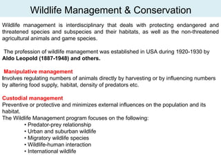 Wildlife of India Conservation and Management.ppt