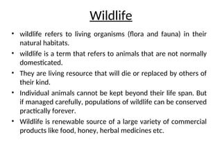 Wildlife of India Conservation and Management.ppt