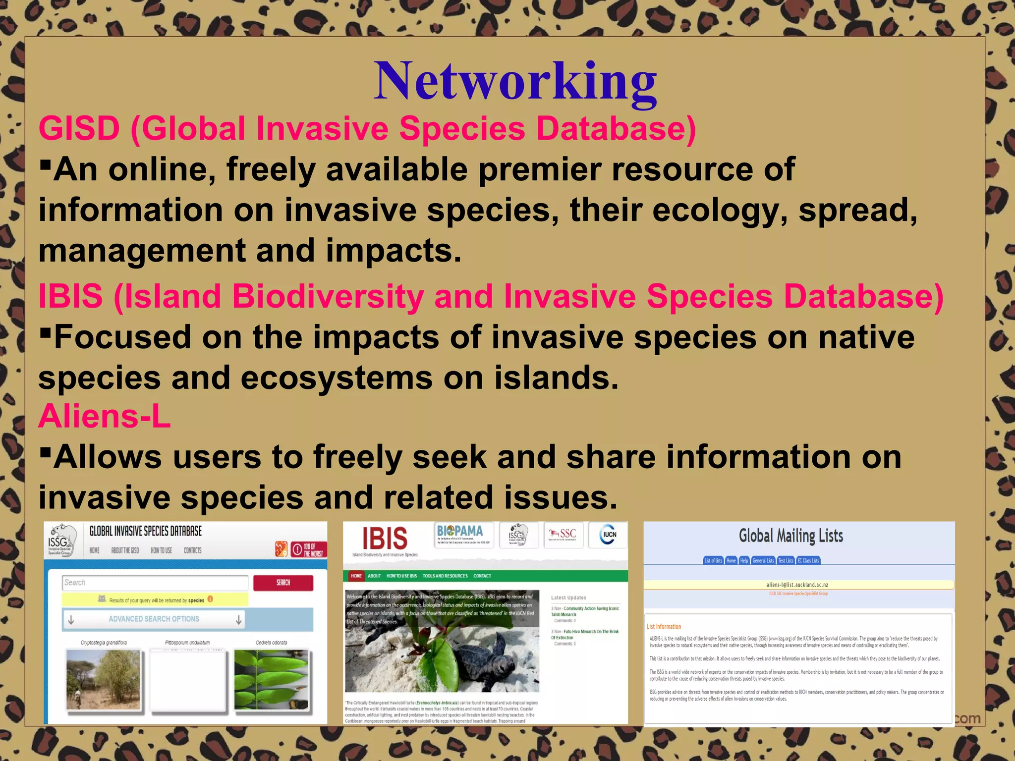 Invasive Species Specialist Group-ISSG | PPT