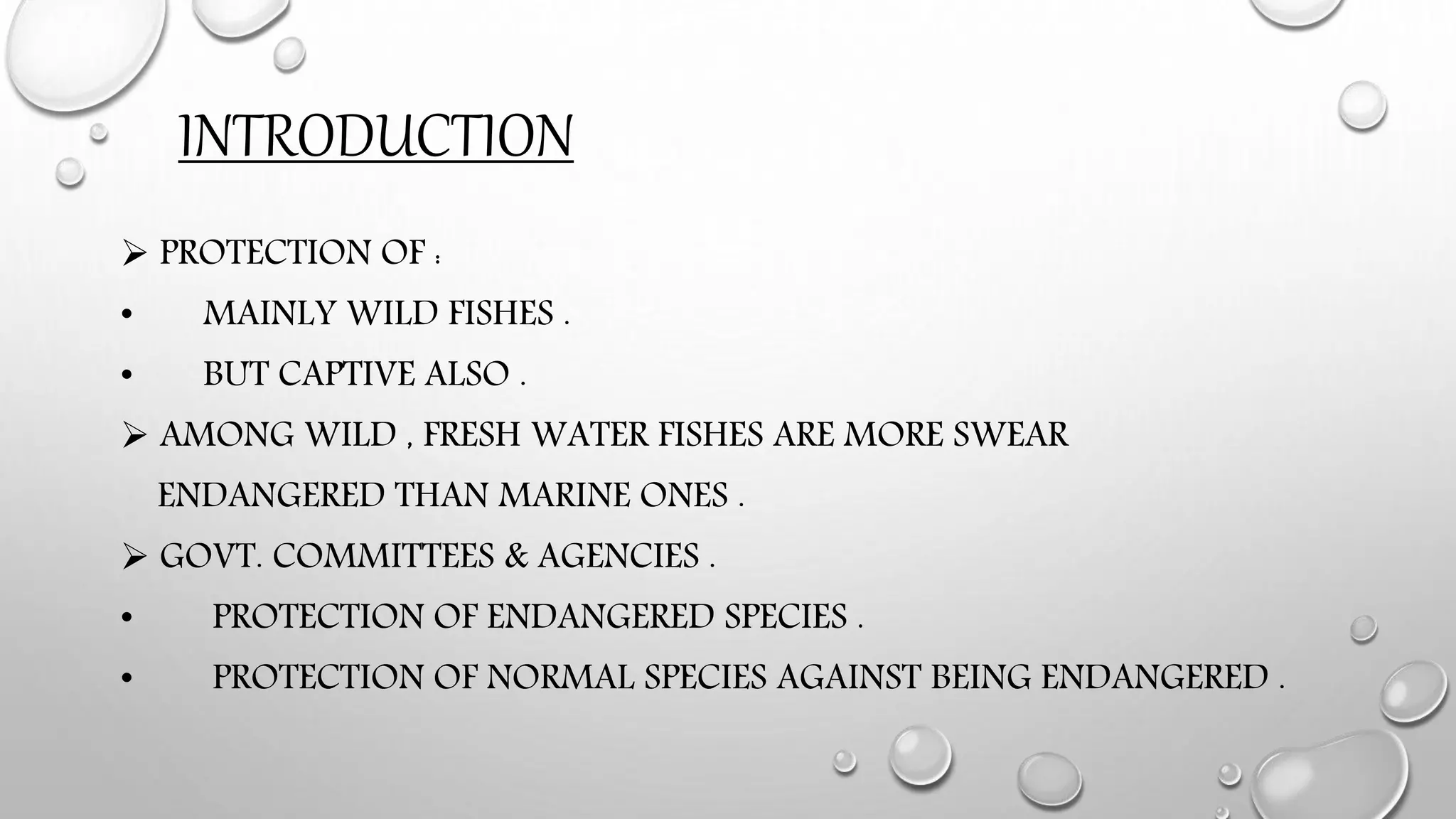 fishes conservation in pakistan | PPTX | Fish and Aquariums | Pets