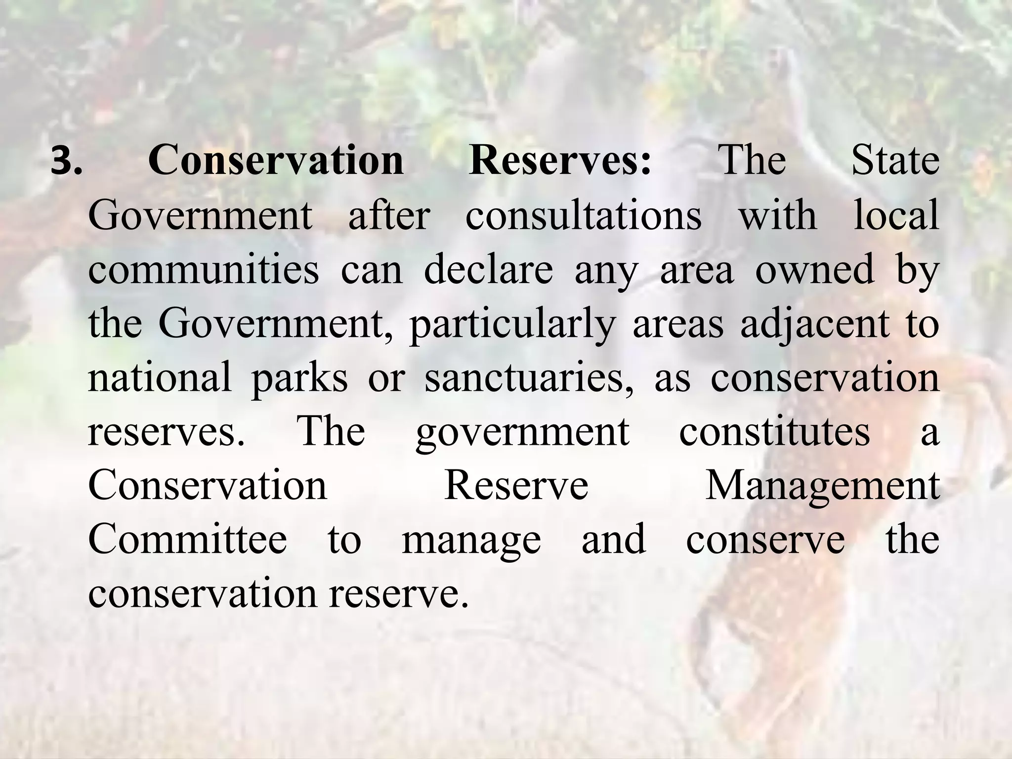 Wildlife protection act, 1972 | PPTX