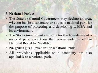Wildlife protection act, 1972 | PPTX