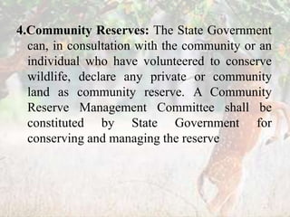 Wildlife protection act, 1972 | PPTX