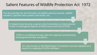 wildlife protection act 1972 of india .pptx