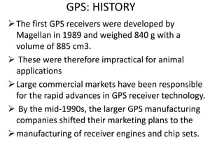 globel positioning system (GPS) in Wildlife | PPTX