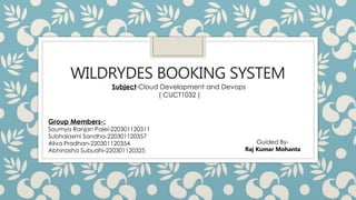 WILDRYDES Booking System (1).pjjjjjjjjjjjjj | PPTX