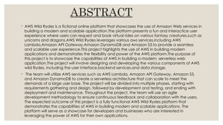 WILDRYDES Booking System (1).pjjjjjjjjjjjjj | PPTX
