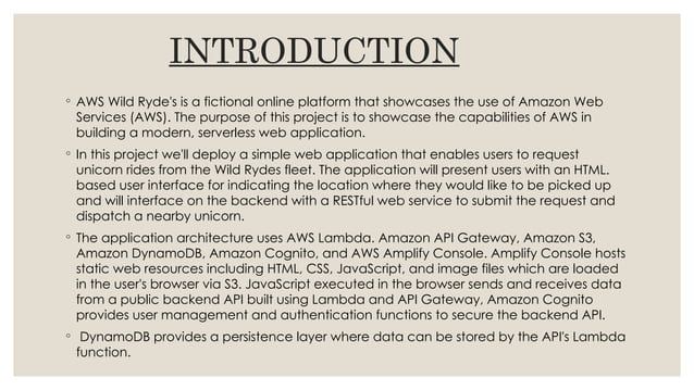 WILDRYDES Booking System (1).pjjjjjjjjjjjjj | PPT