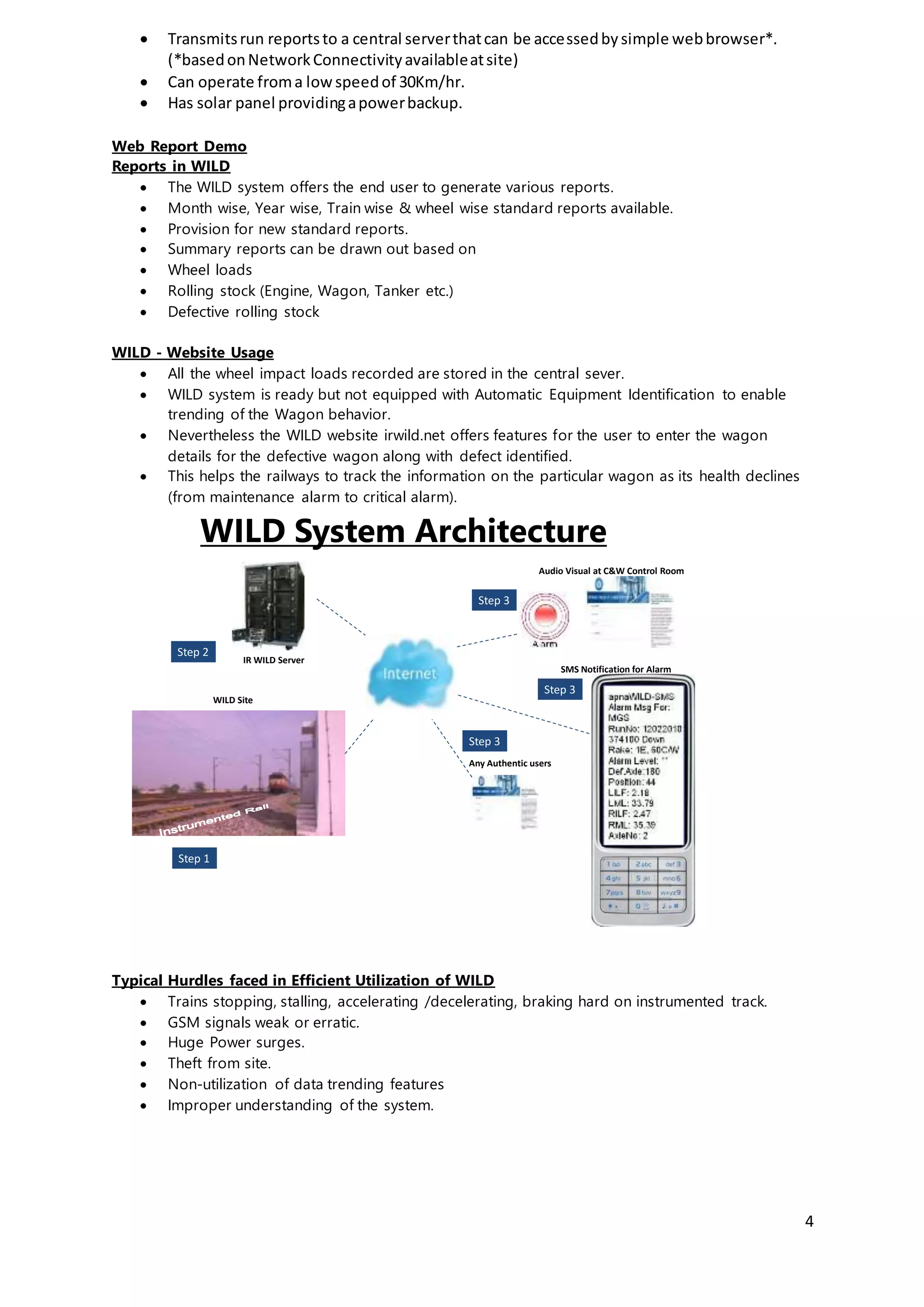 CONCEPT AND WORKING OF WILD (Wheel Impact Load Detector) | DOCX