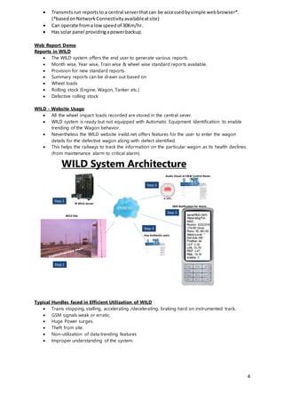 CONCEPT AND WORKING OF WILD (Wheel Impact Load Detector) | DOCX