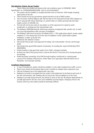 CONCEPT AND WORKING OF WILD (Wheel Impact Load Detector) | DOCX