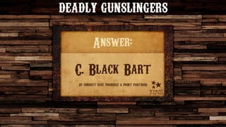 Wild West Quiz | PPT