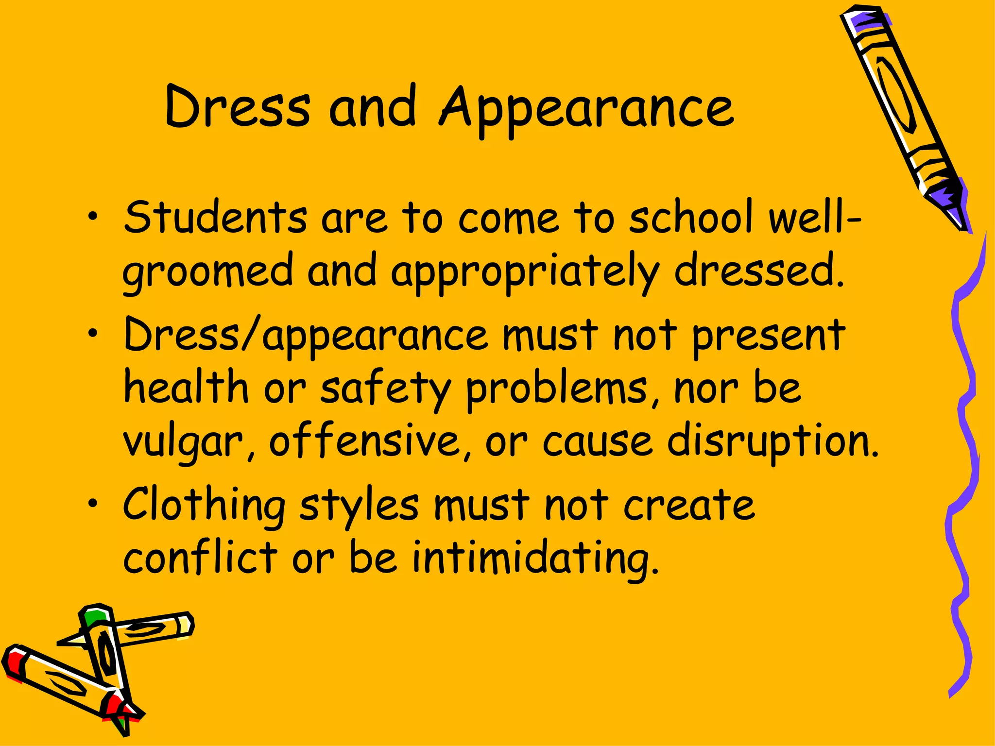 Wildwood Student Conduct Expectations And Rules | PPT