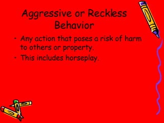 Wildwood Student Conduct Expectations And Rules | PPT