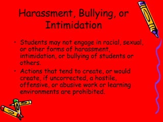 Wildwood Student Conduct Expectations And Rules | PPT