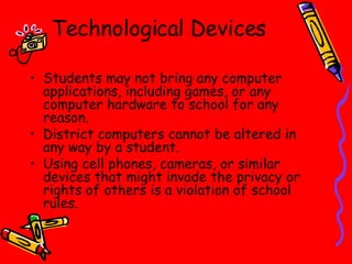 Wildwood Student Conduct Expectations And Rules | PPT