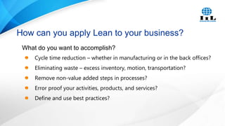 Lean Tools and Processes | PPT