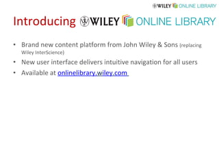 Wiley Online Library | PPS